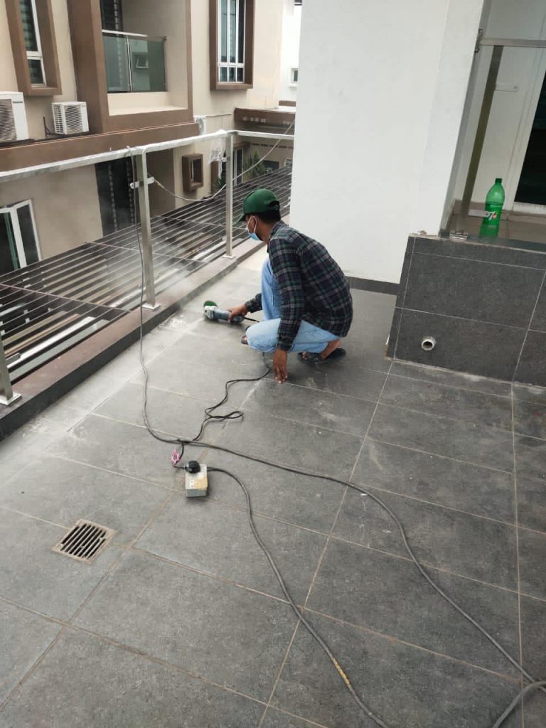 Floor Tile Grouting for Balcony Repair (Waterproofing) Services in ...