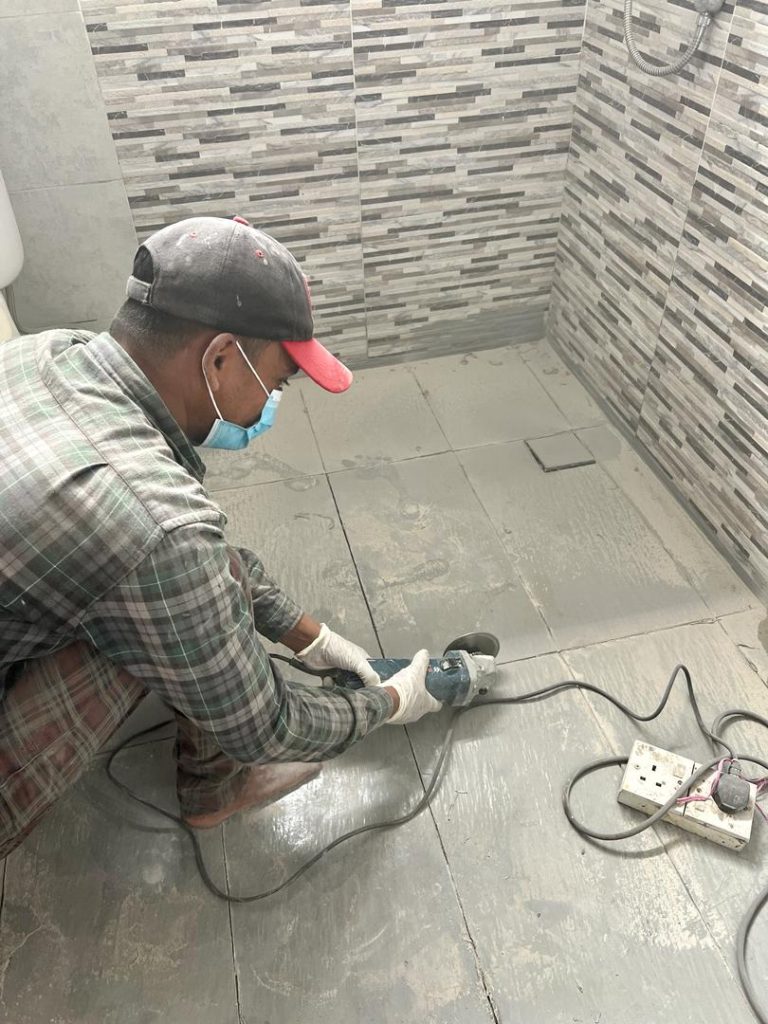 Floor Tile Grouting for Toilet Repair (Waterproofing) Services Provider ...